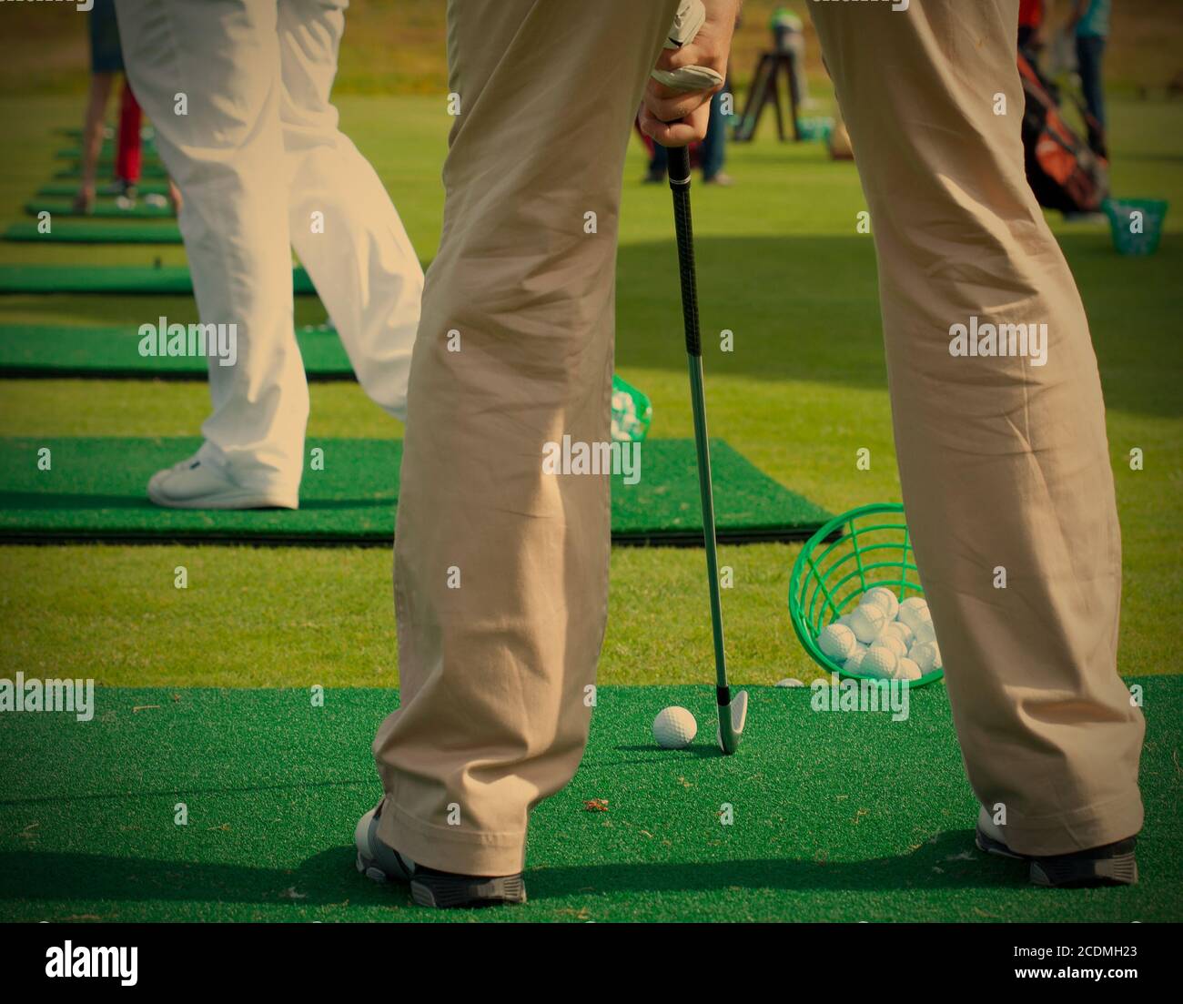 golfer ready to tee off Stock Photo - Alamy