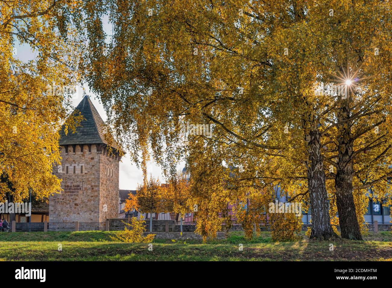 Autumn at the old harbour, Rinteln, Germany Stock Photo - Alamy