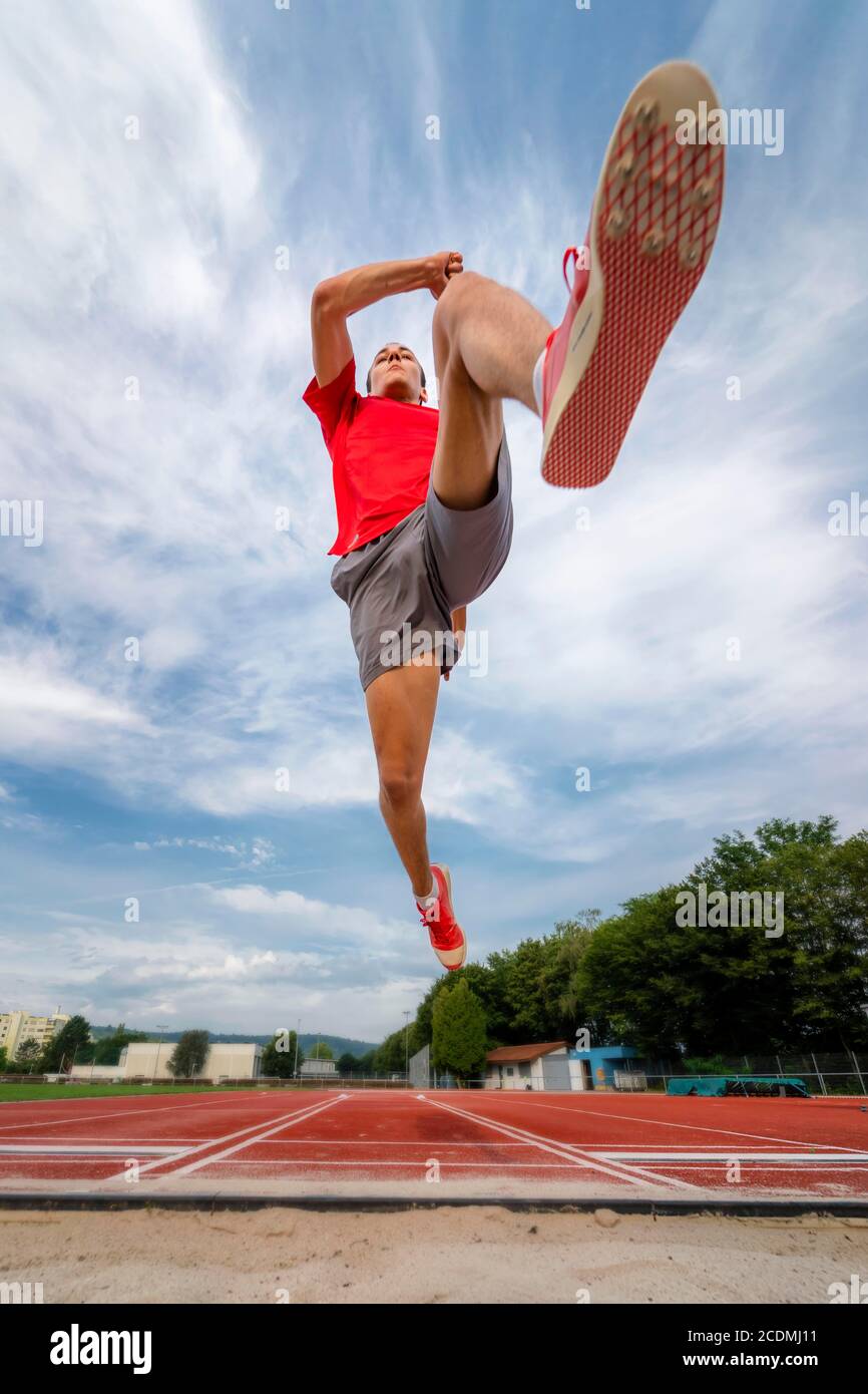 Long jump athletics hi-res stock photography and images - Alamy