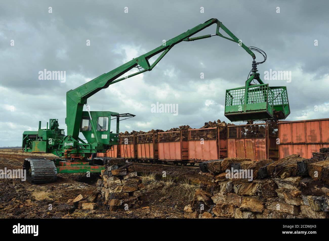 Peat excavator hi-res stock photography and images - Alamy