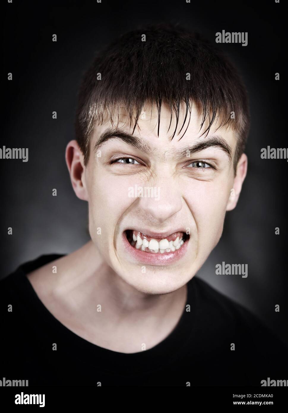 Angry Young Man Stock Photo - Alamy