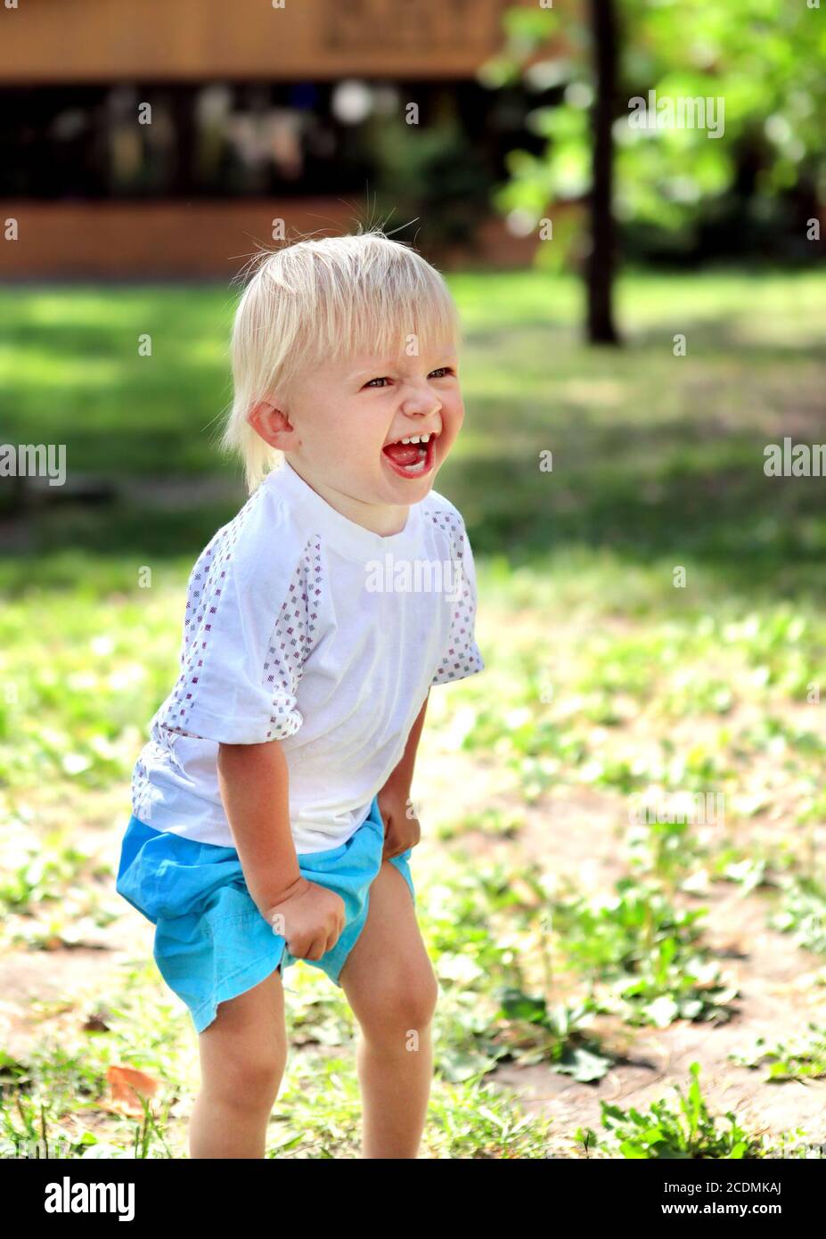 Happy Baby Boy outdoor Stock Photo - Alamy
