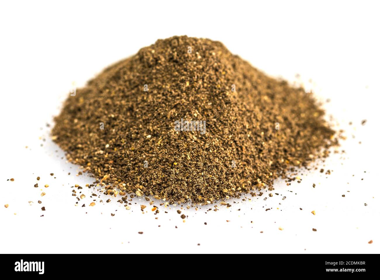 Ground black pepper isolated on white background Stock Photo - Alamy
