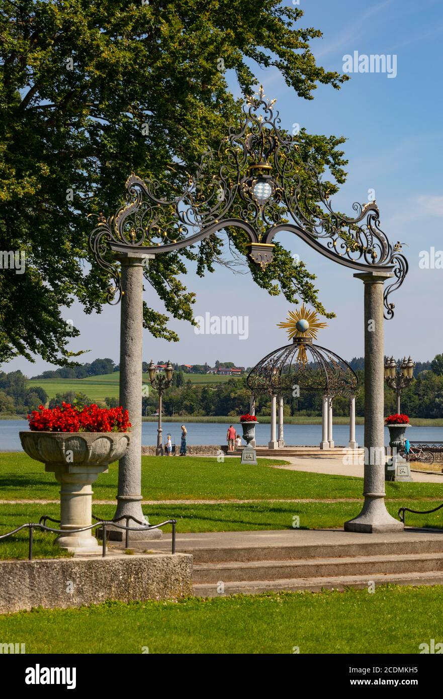 Pavilion on the beach promenade at waginger see hi-res stock ...