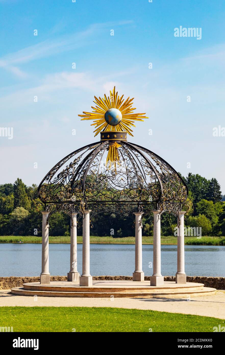 Pavilion on the beach promenade at Waginger See, Waging am See ...