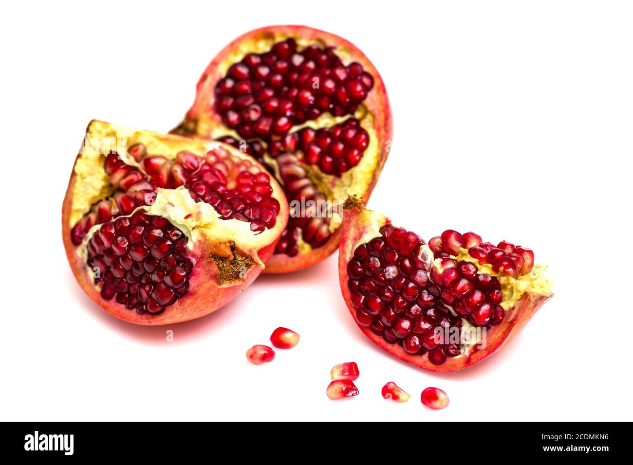 Pomegranate isolated on white background Stock Photo - Alamy