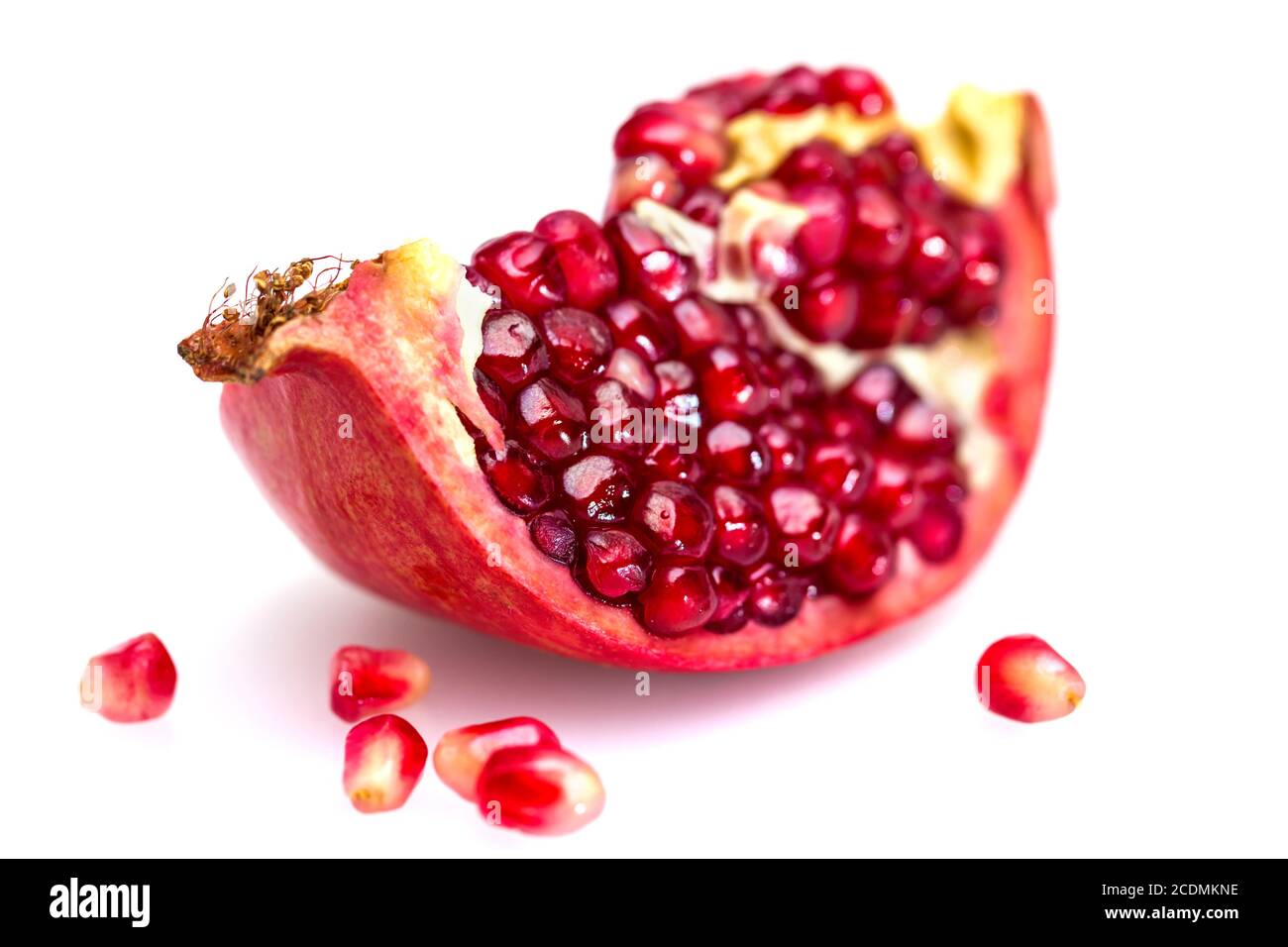 Pomegranate isolated on white background Stock Photo - Alamy