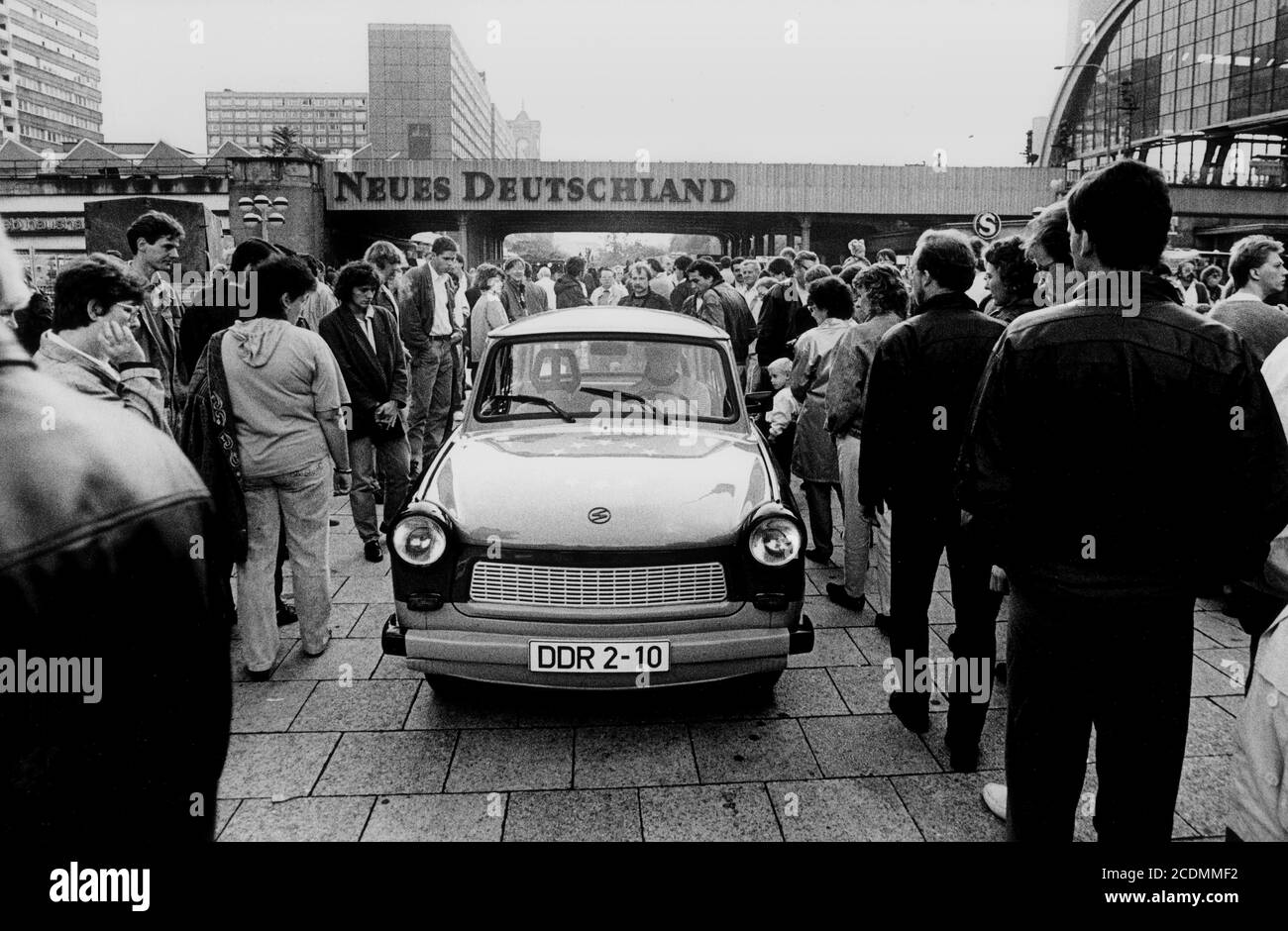 The last trabbi during the festival of unity hi-res stock photography ...