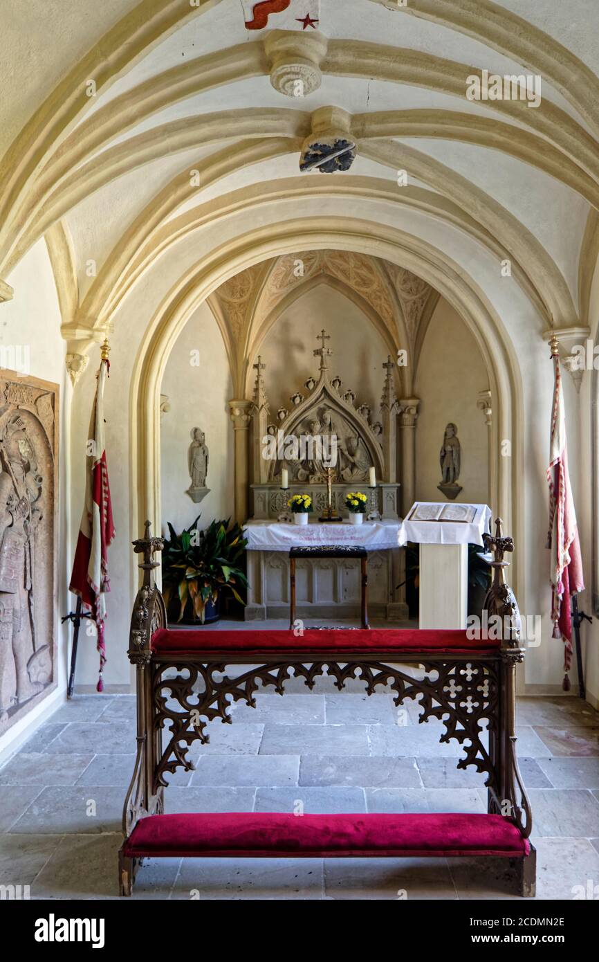 Castle chapel, Gothic, built 1755 by Georg Adam Reuss, Altenburg ...