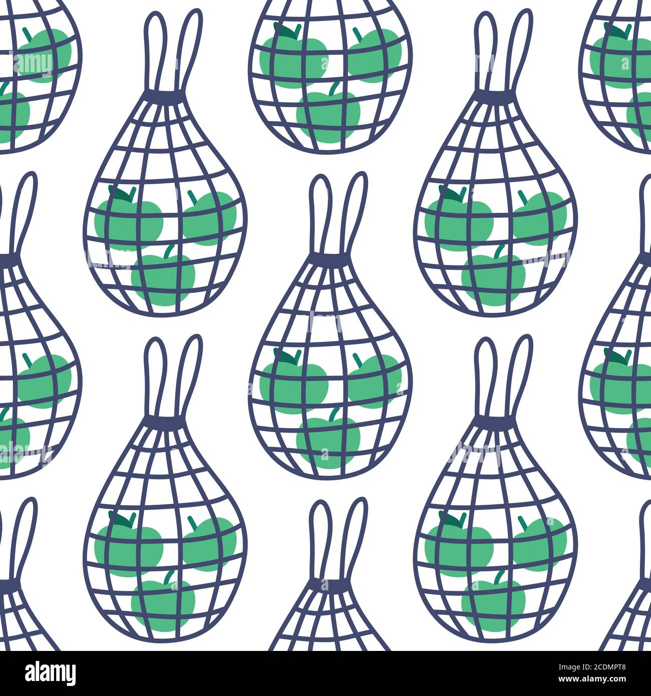 net bag seamless doodle pattern, vector illustration Stock Vector Image ...