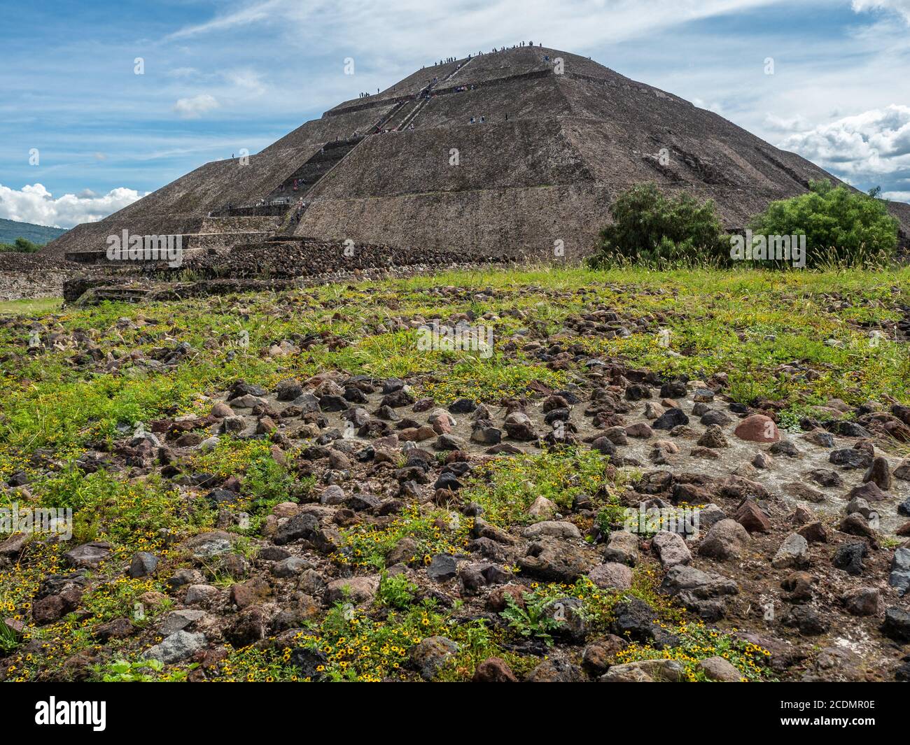 Pyramid of the Sun at Teotihuacan Stock Photo - Alamy