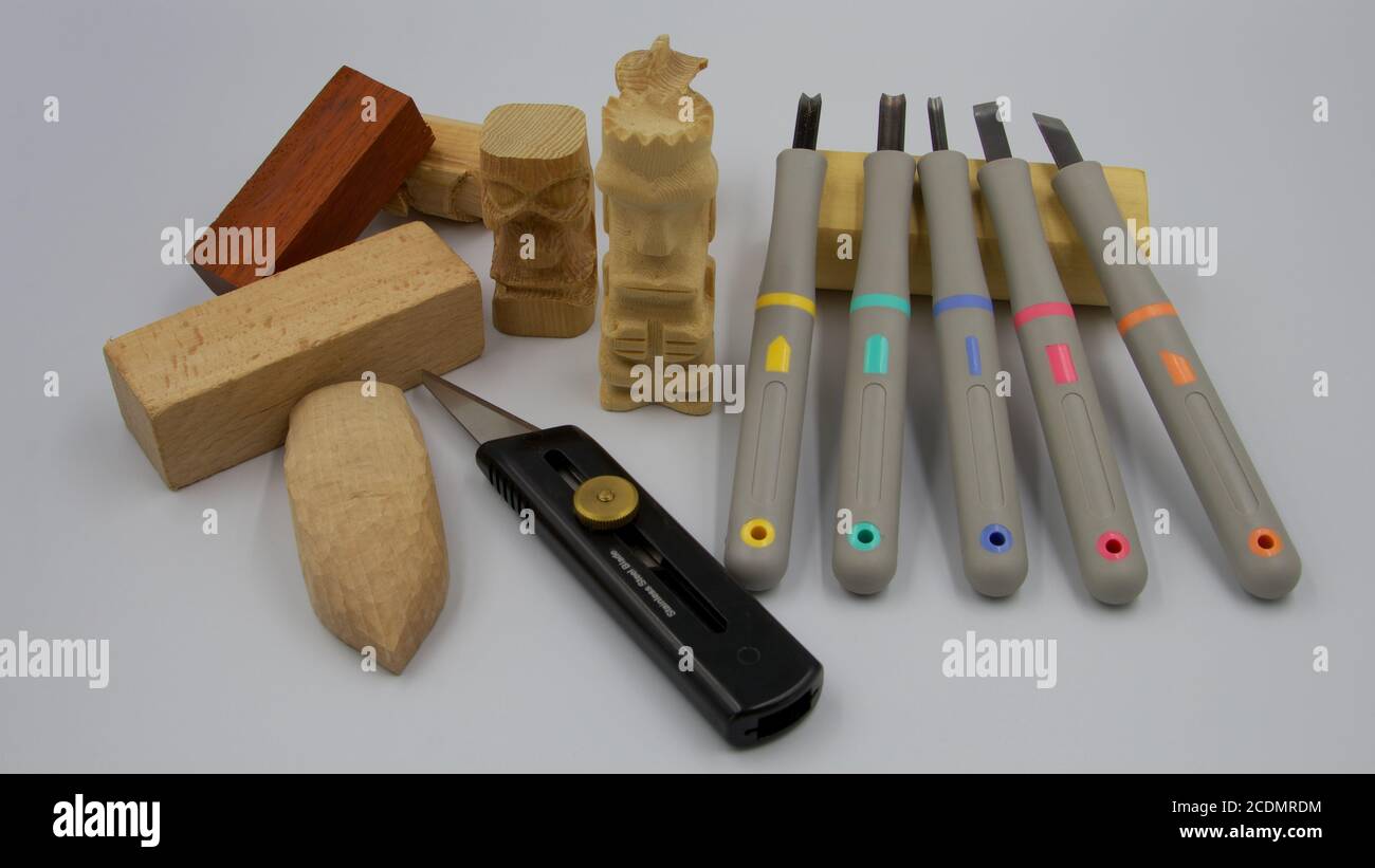 Set of wood chisel for carving, sculpture tools Stock Photo - Alamy