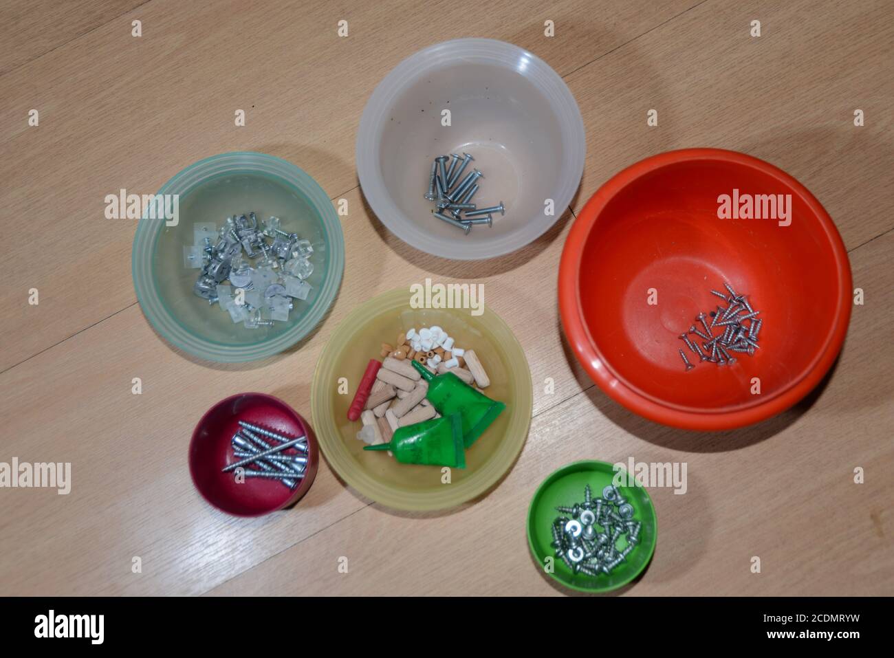 Screws and other small parts Stock Photo - Alamy