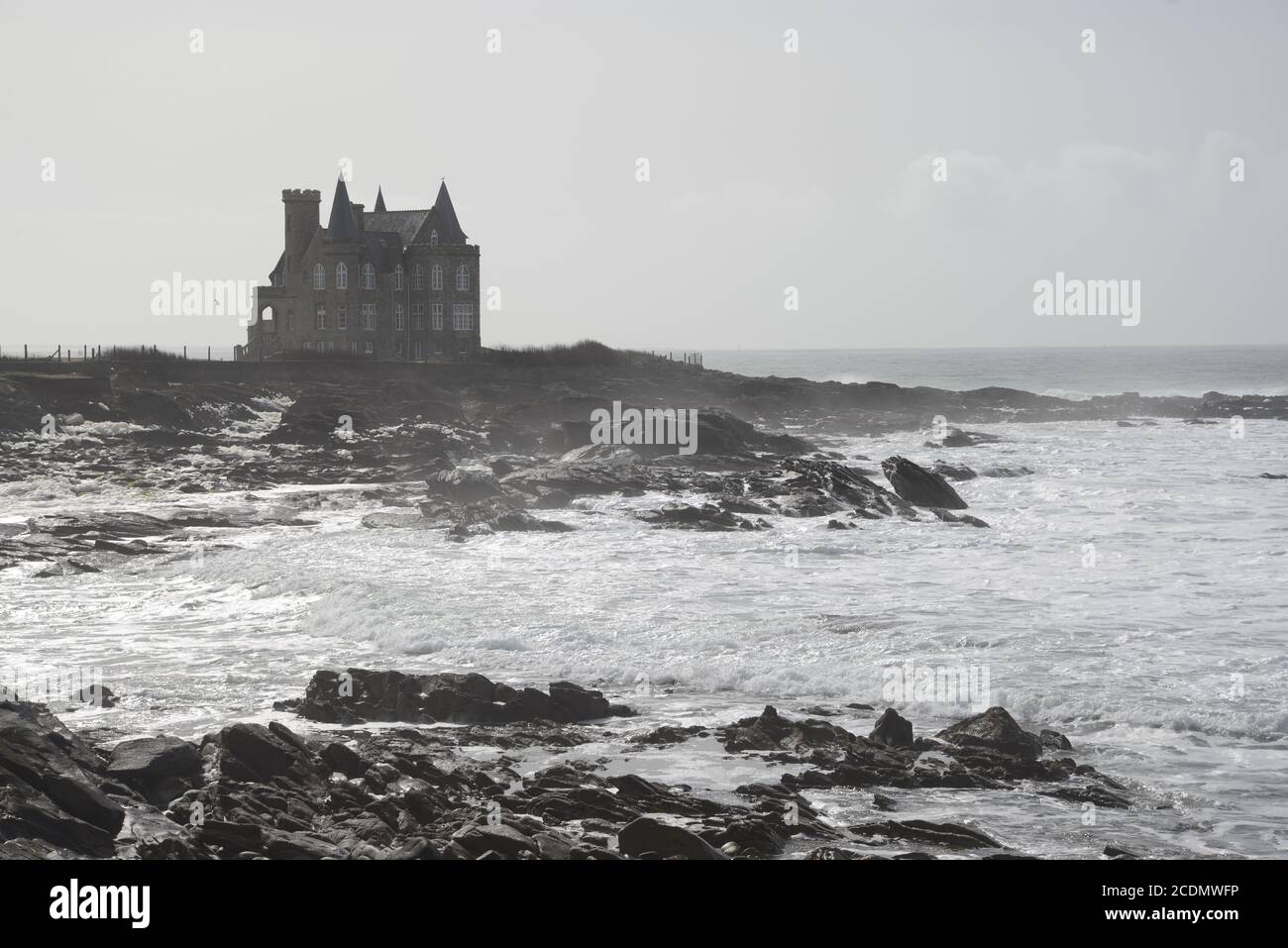 Chateau Turpault, Quiberon, Brittany Stock Photo - Alamy