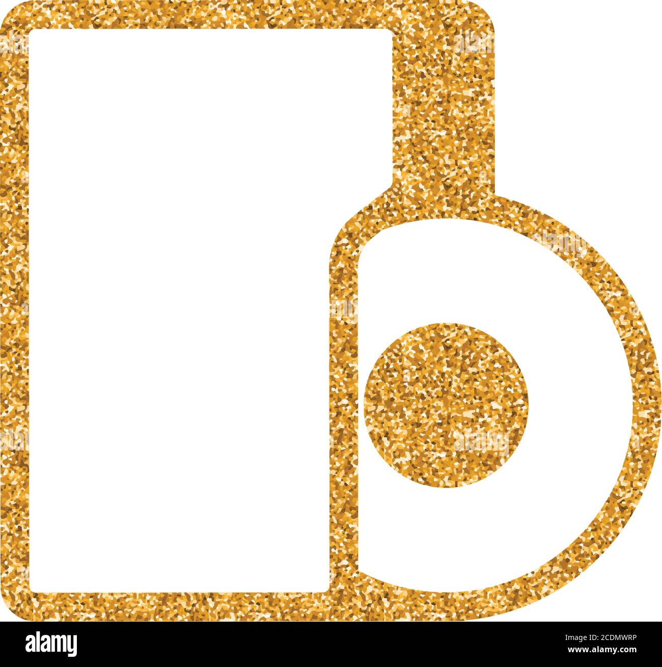 Audio file icon in gold glitter texture. Sparkle luxury style vector ...