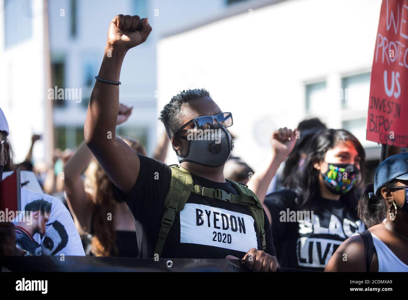 Portland, Oregon, USA. 28th Aug, 2020. Thousands of people marched in ...