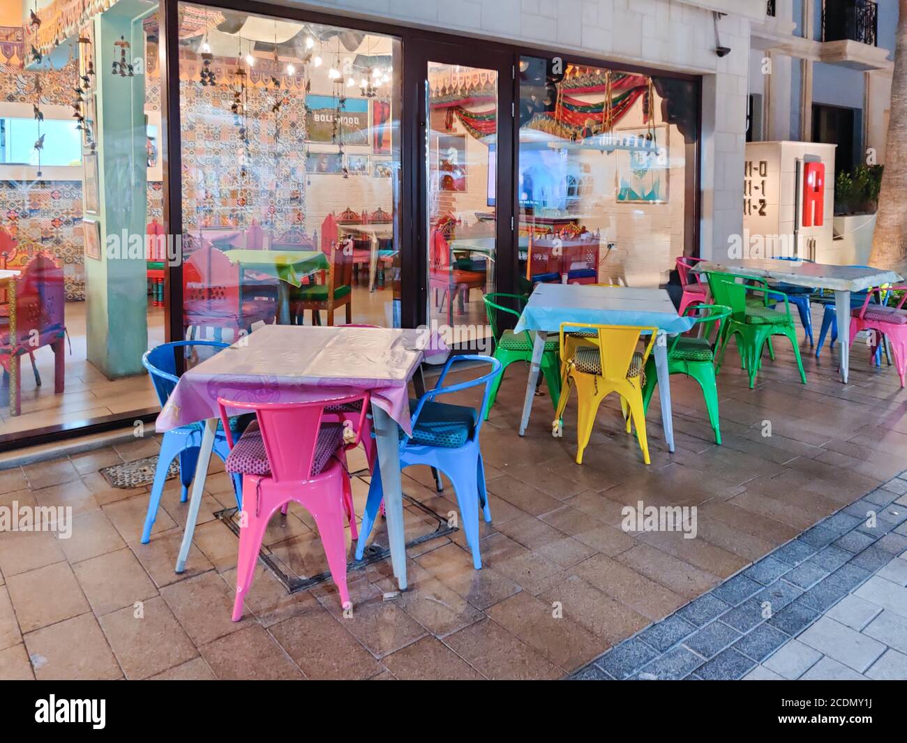 Colorful and unique outdoor shopping mall | Al Seef Village shopping ...