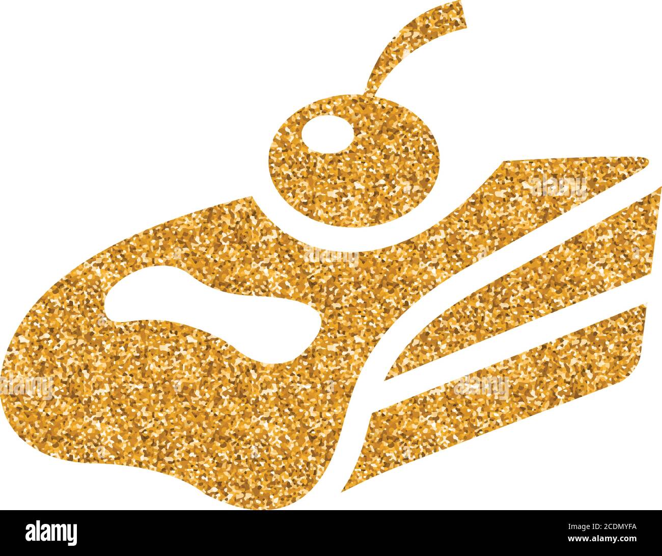 Cake icon in gold glitter texture. Sparkle luxury style vector ...