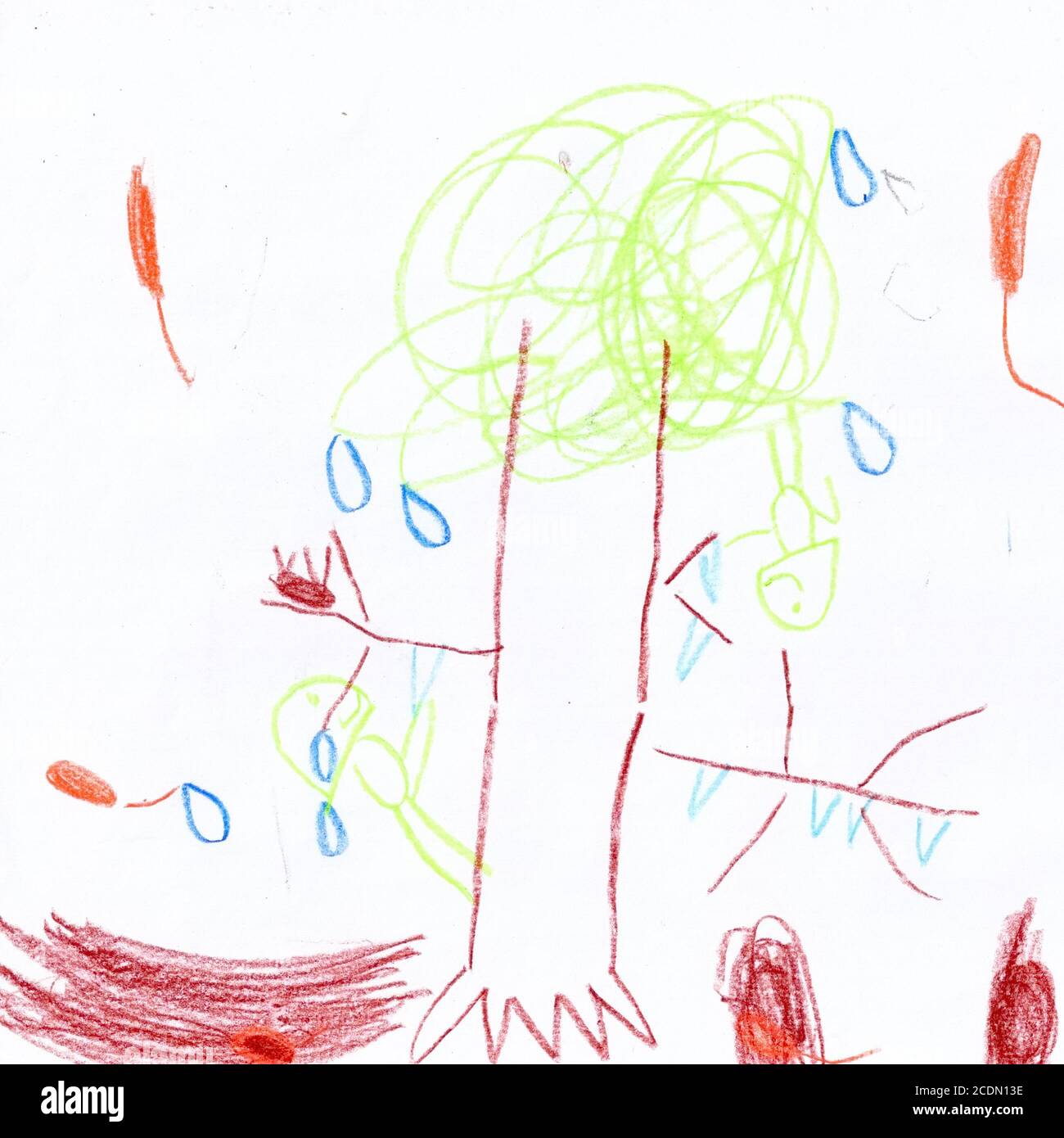 Children drawing pen Cut Out Stock Images & Pictures - Alamy