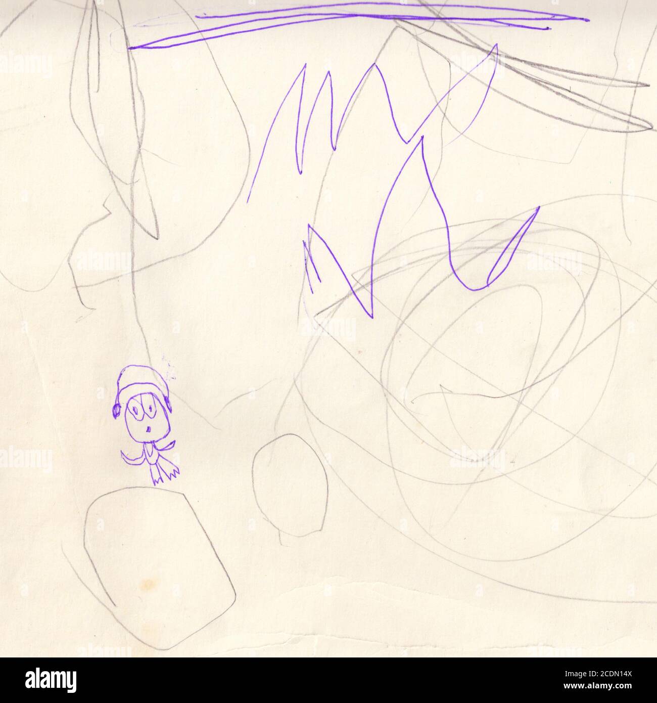 Sketch children hi-res stock photography and images - Alamy