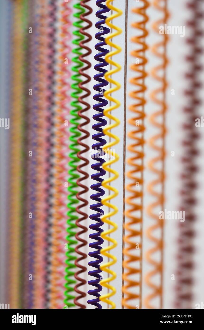 Color telephone cord set Stock Photo - Alamy