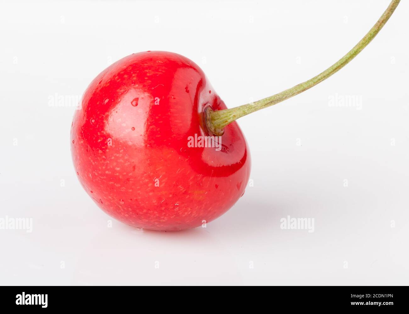 Single cherry isolated Stock Photo - Alamy
