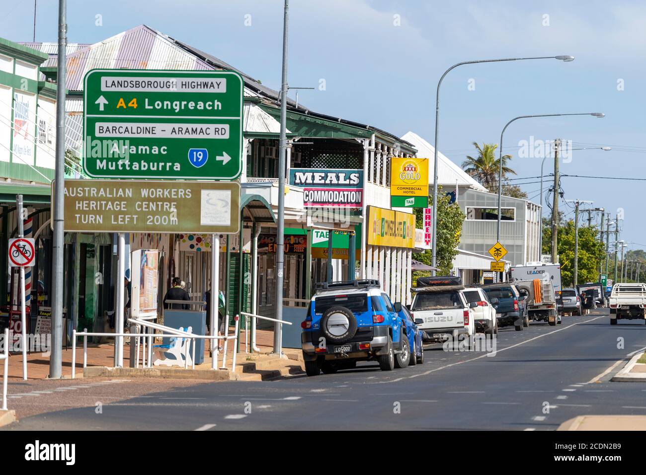 Main road in Barcaldine, Queensland Australia Stock Photo - Alamy