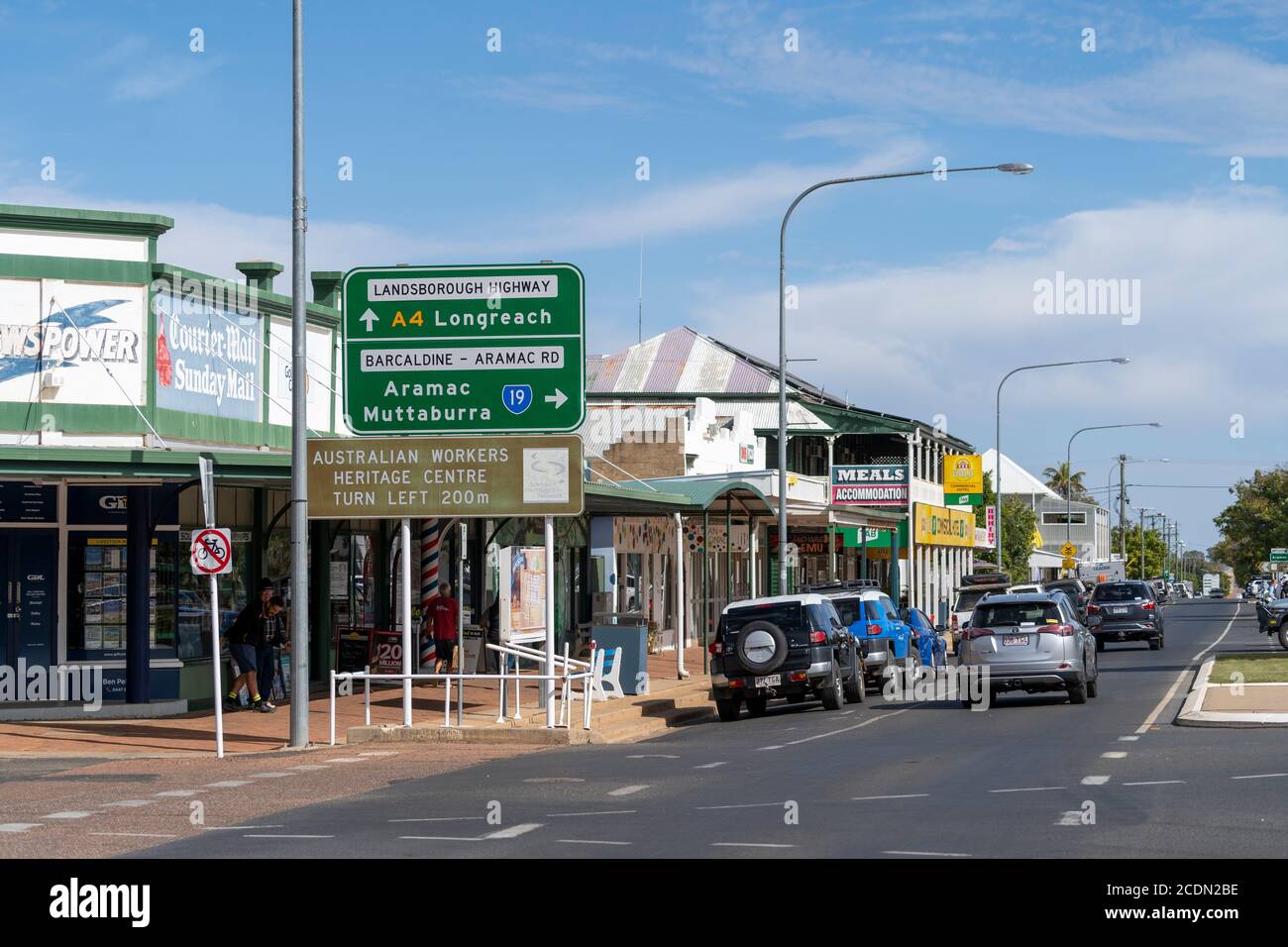 Main road in Barcaldine, Queensland Australia Stock Photo - Alamy