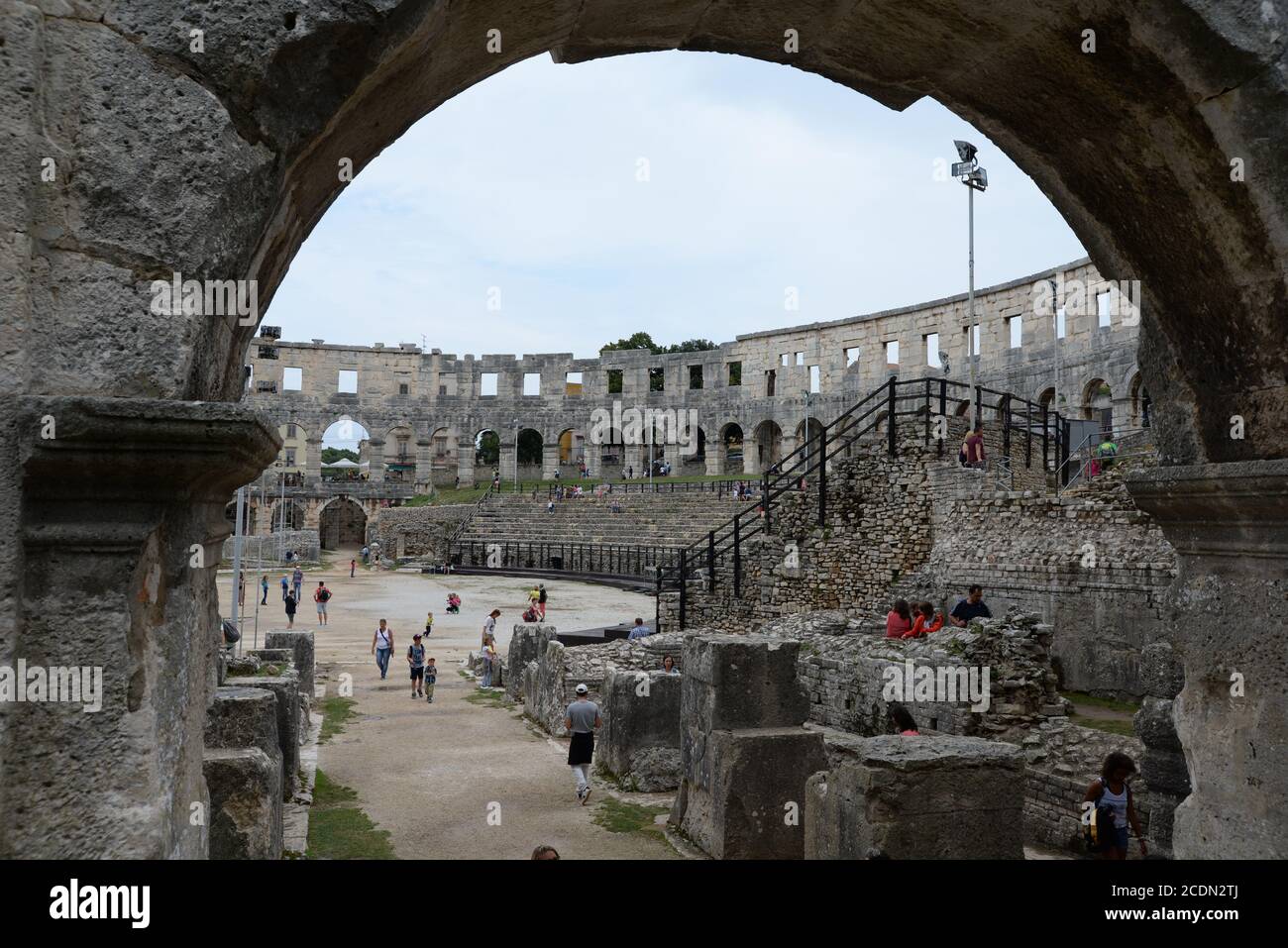 Amphitheatre in Pula, Croatia Stock Photo - Alamy
