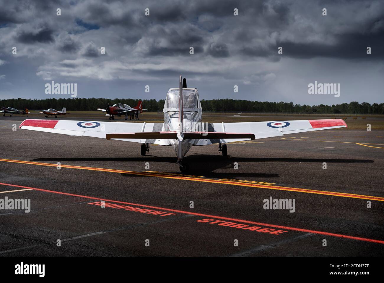 Single engine aircraft on display at Airshow, Maryborough Queensland ...