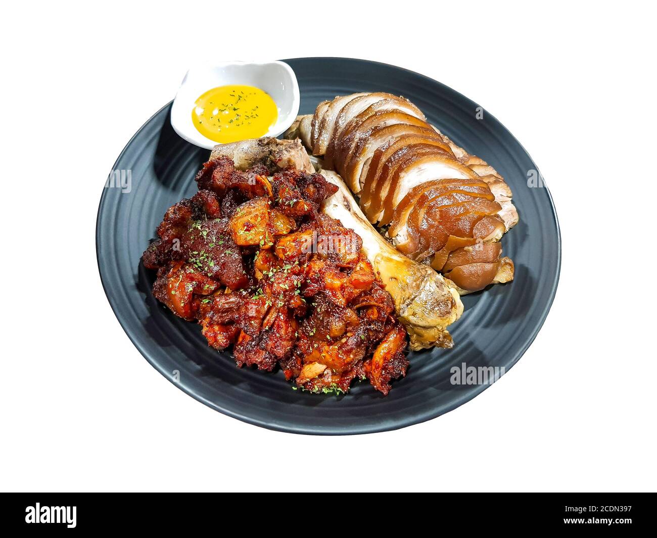 Pig trotters isolated on white background with clipping path Stock ...