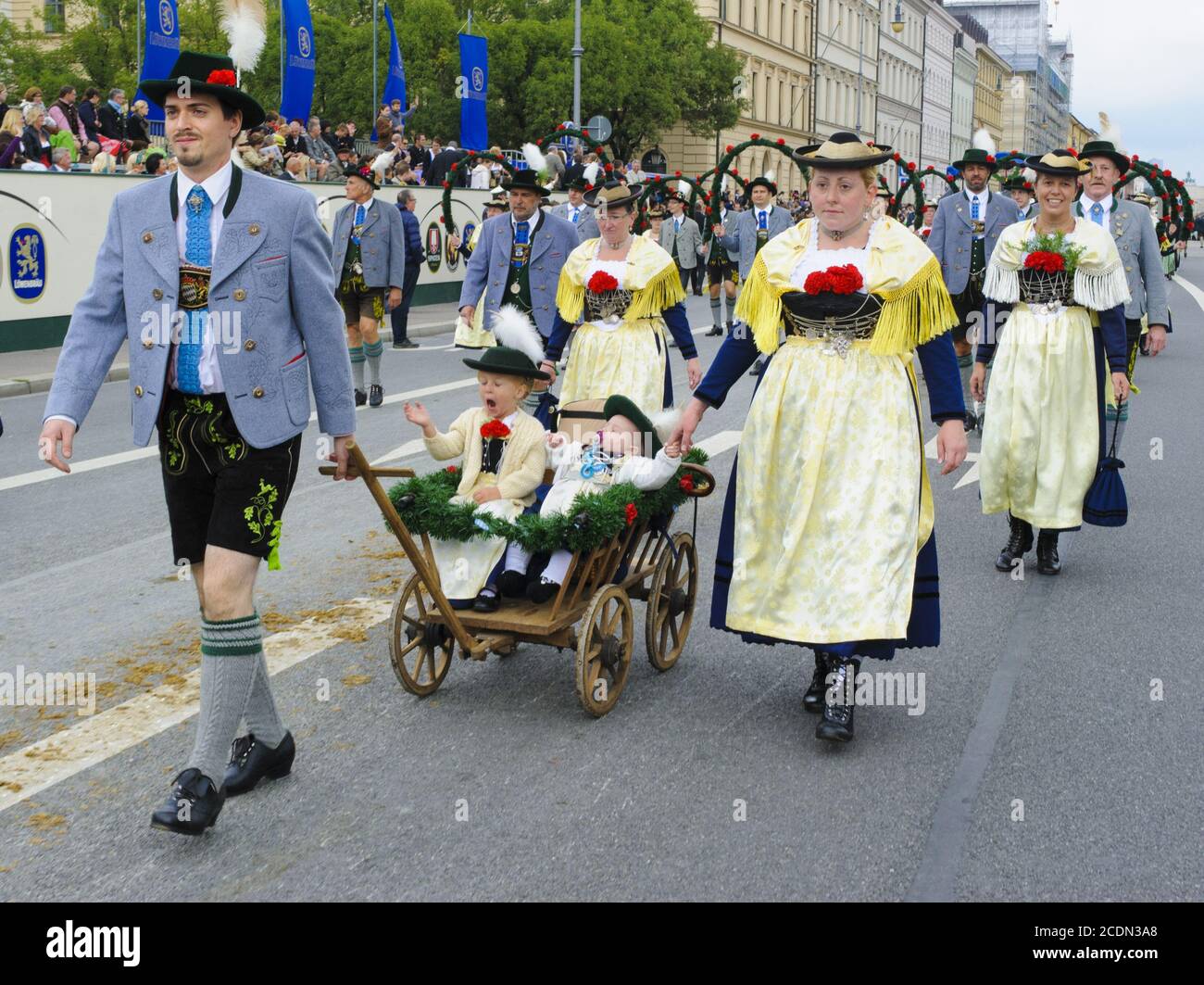 opening parade of Oktoberfest in Munich Stock Photo - Alamy