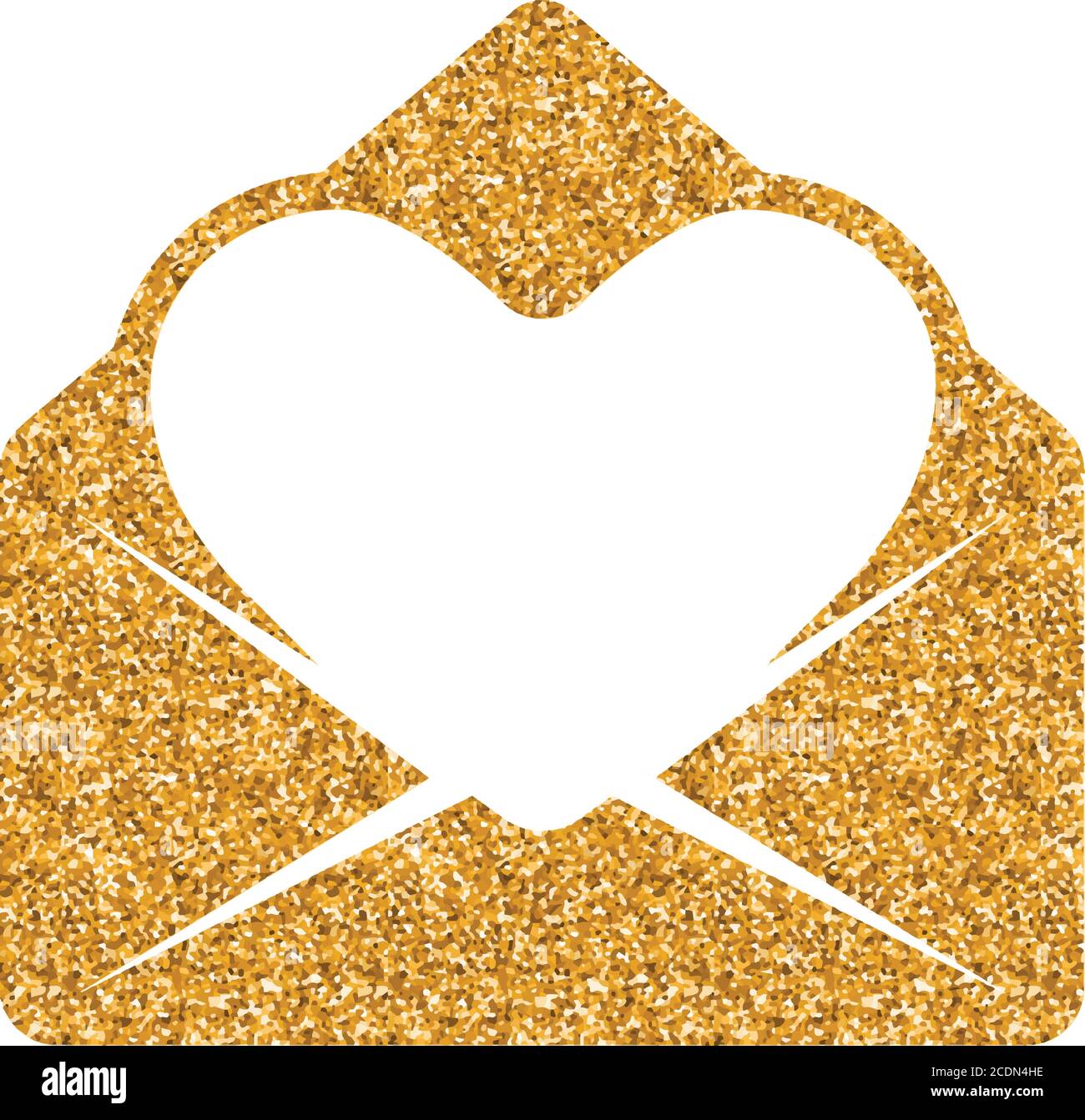 Gold Glitter Heart Clipart
