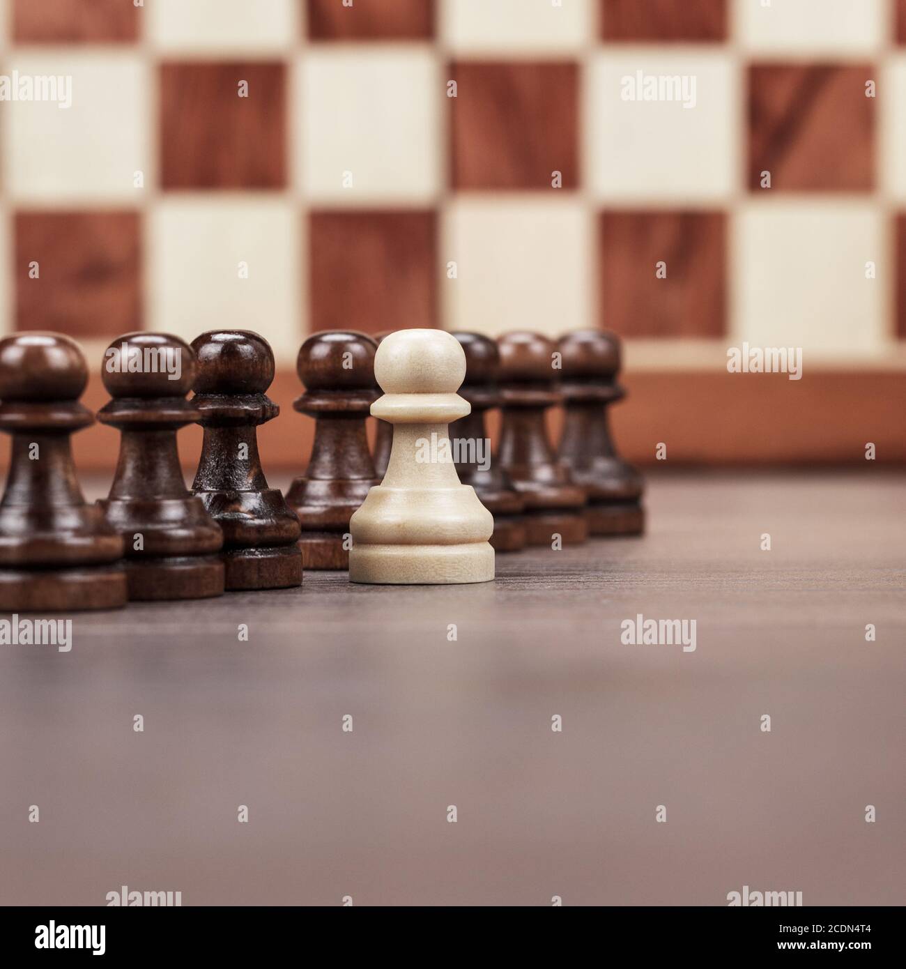 chess leadership concept over chessboard background Stock Photo - Alamy