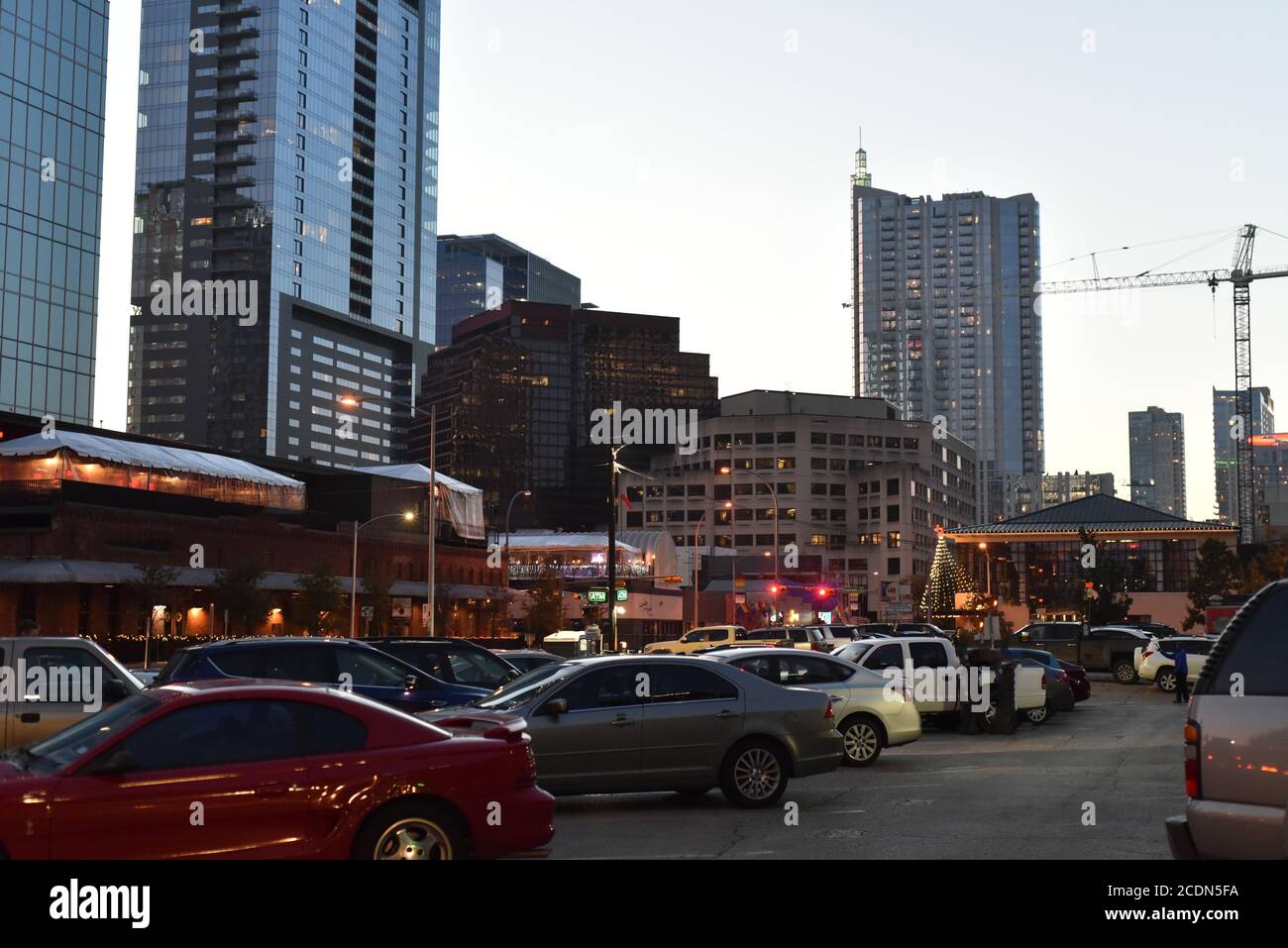 Austin downtown. The scene was taken at Austin, Texas, USA Stock Photo ...