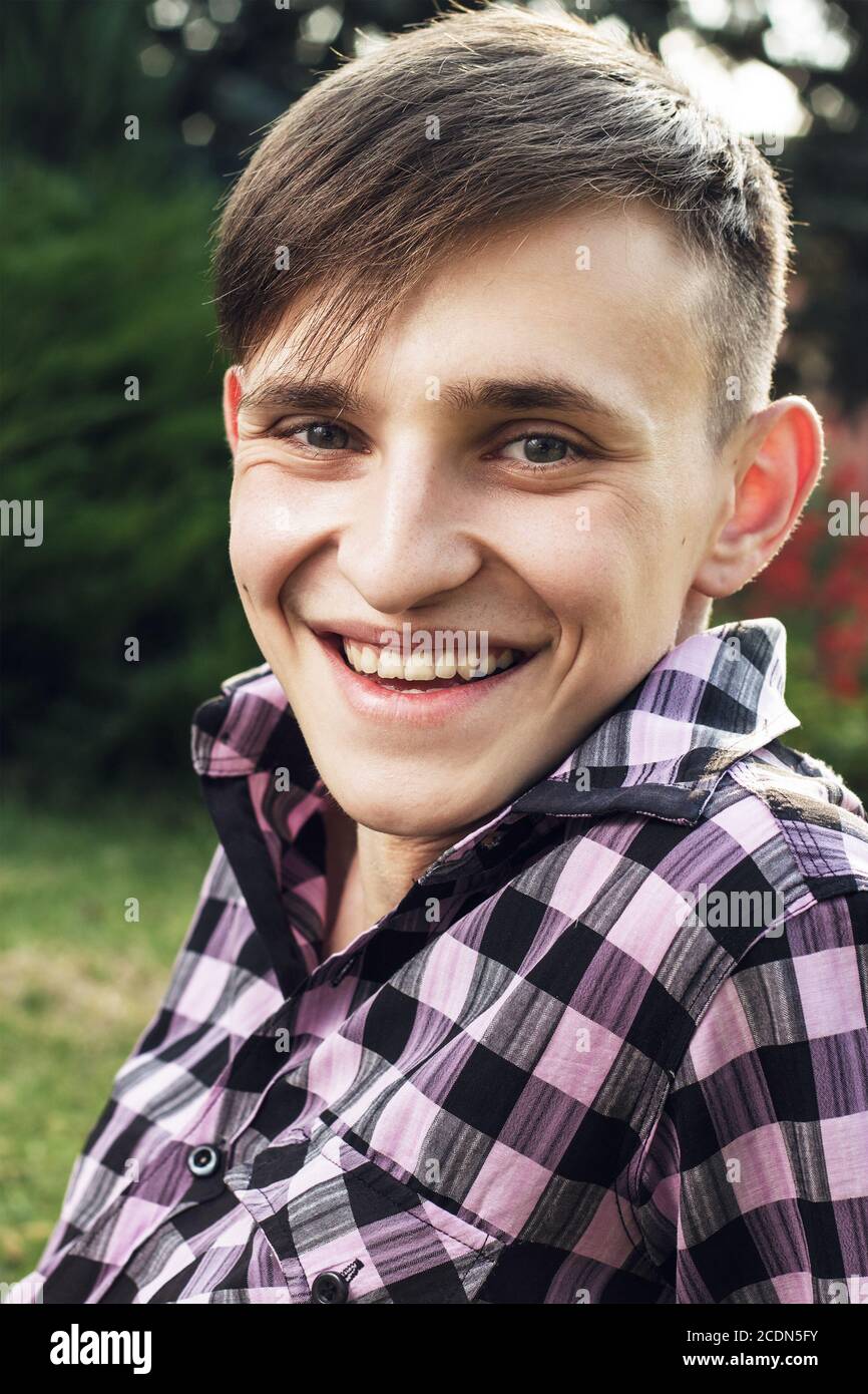 Happy man park hi-res stock photography and images - Alamy