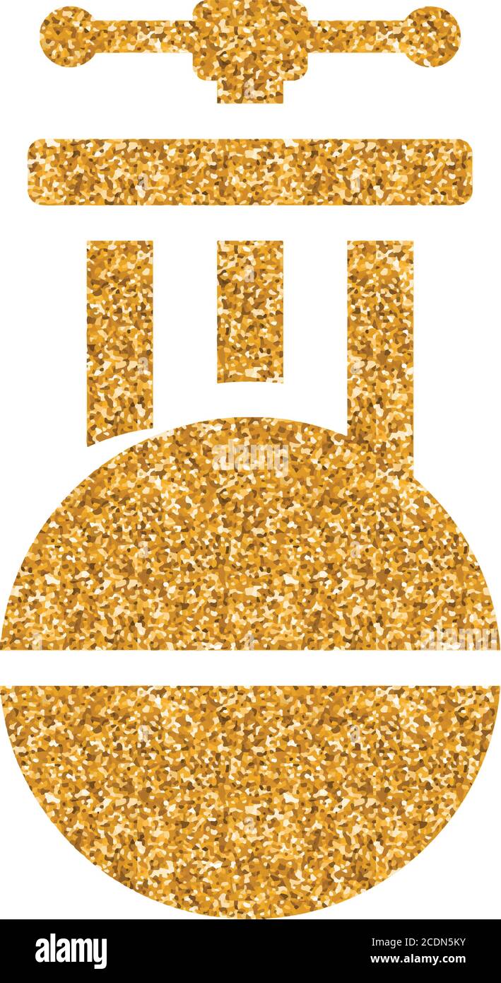 Camera lens tool icon in gold glitter texture. Sparkle luxury style ...