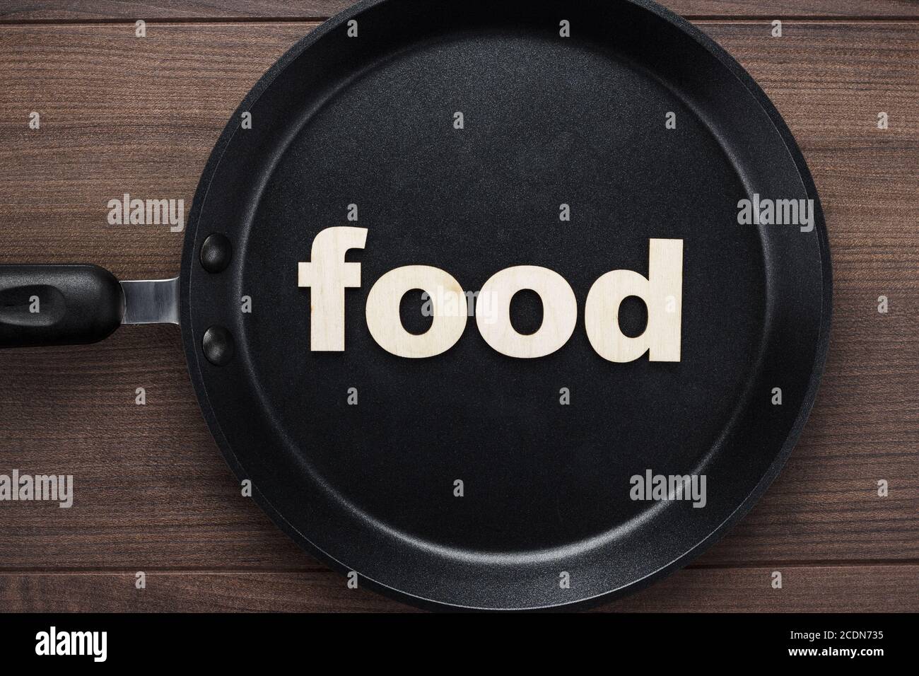 pan with word food Stock Photo - Alamy