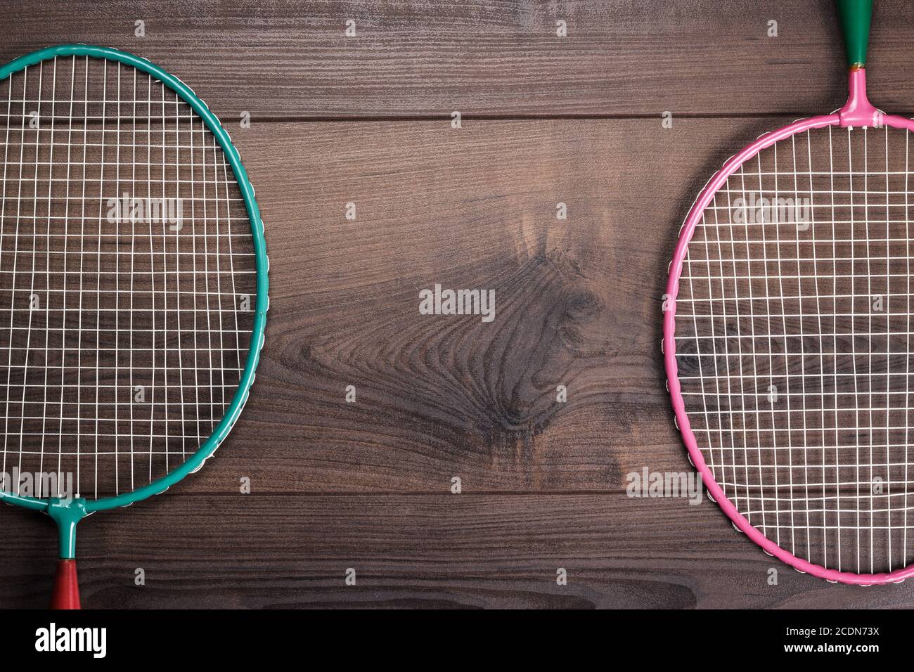 old badminton rackets Stock Photo - Alamy