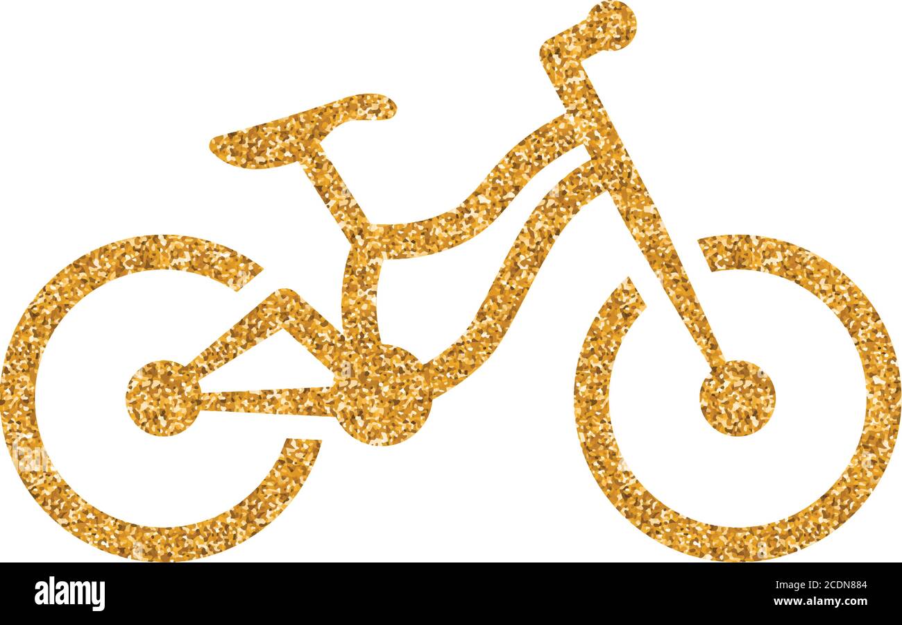 Cartoon Yellow Road Bike