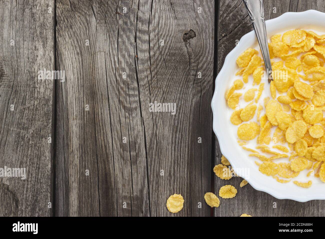 Cornflakes on the table hi-res stock photography and images - Alamy