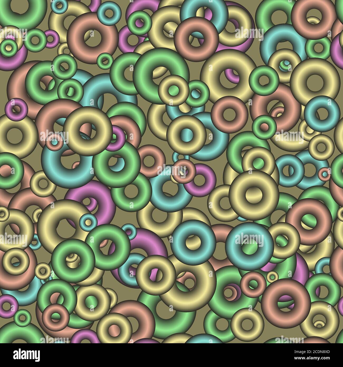 Bagels background pattern Stock Vector Images - Alamy