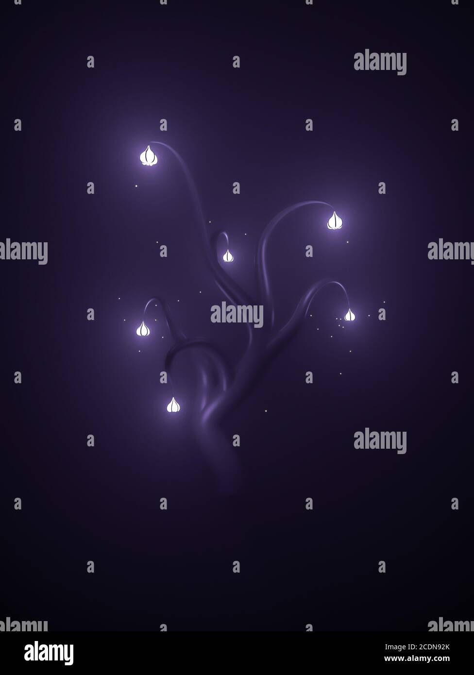 Curly tree silhouette design hi-res stock photography and images - Alamy