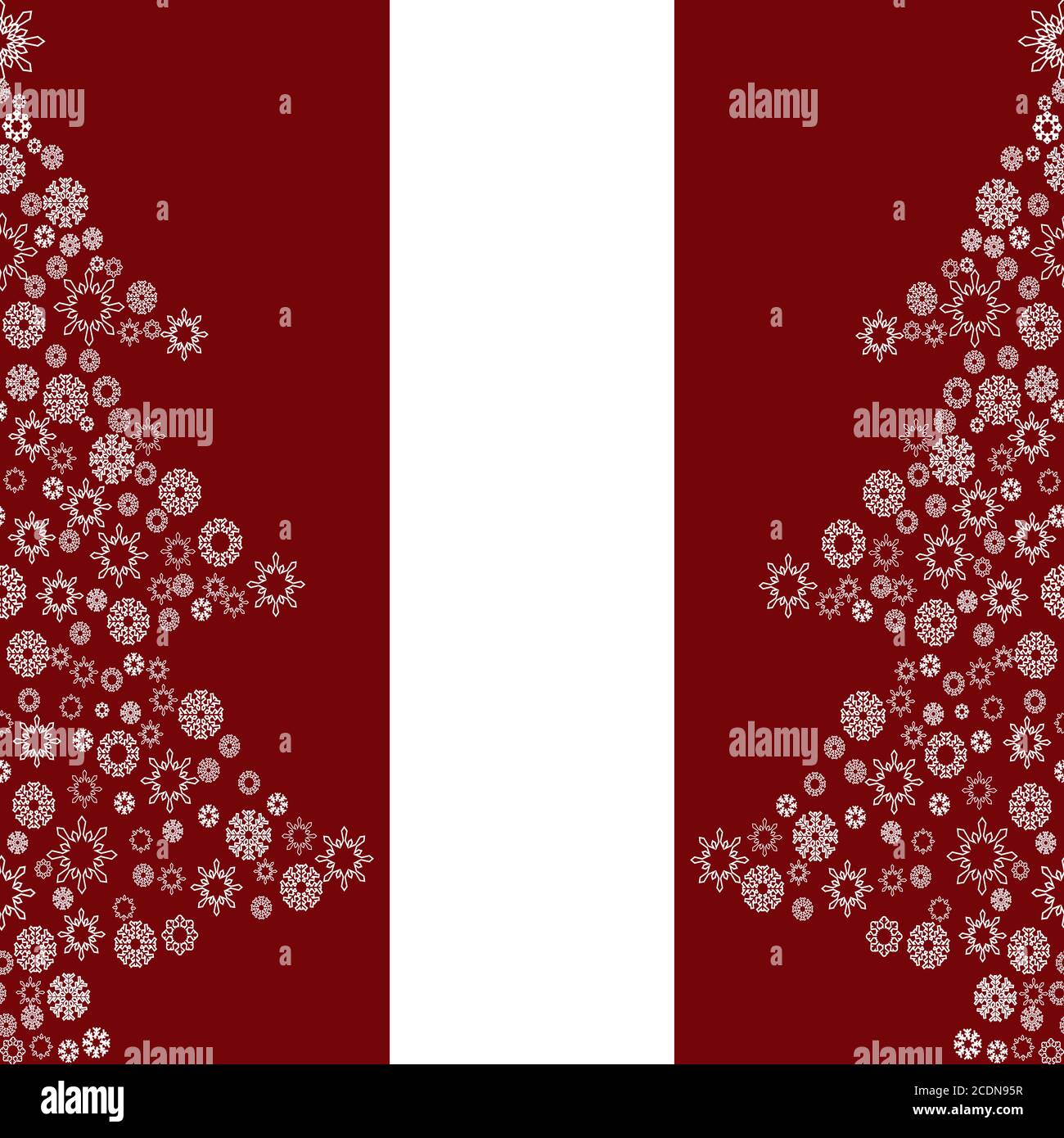 Christmas tree from snowflakes holiday seamless pattern Stock Photo - Alamy