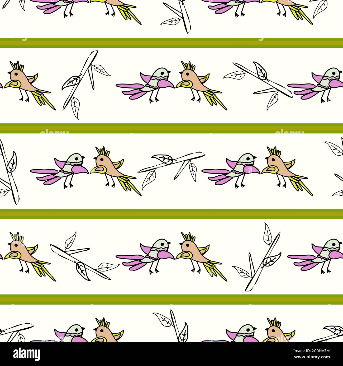 Seamless pattern little cute Cut Out Stock Images & Pictures - Alamy