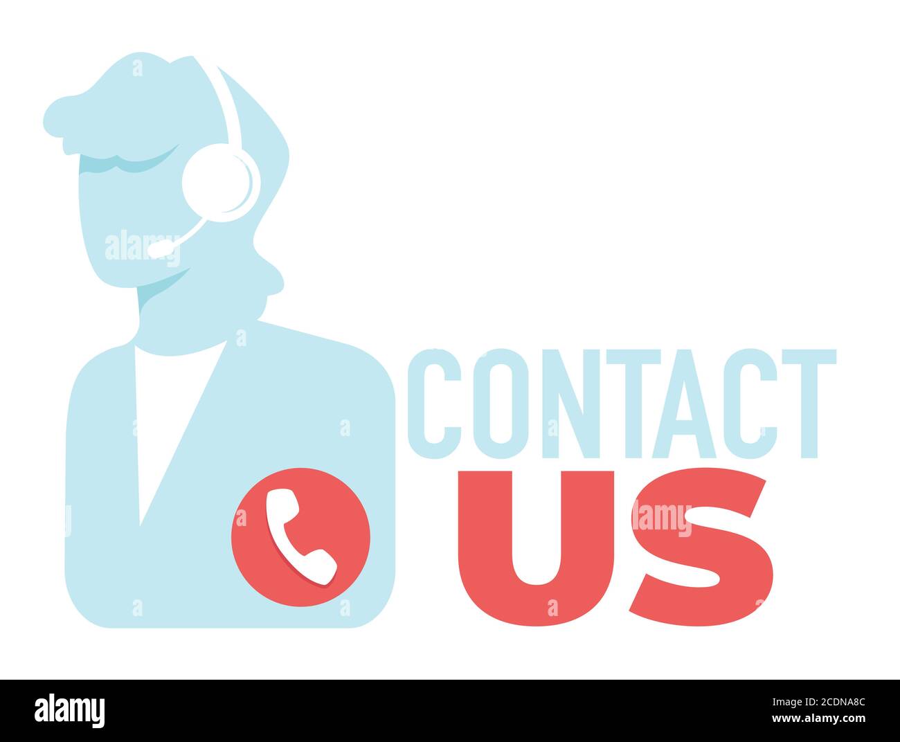 Contact us logo Stock Vector Images - Alamy