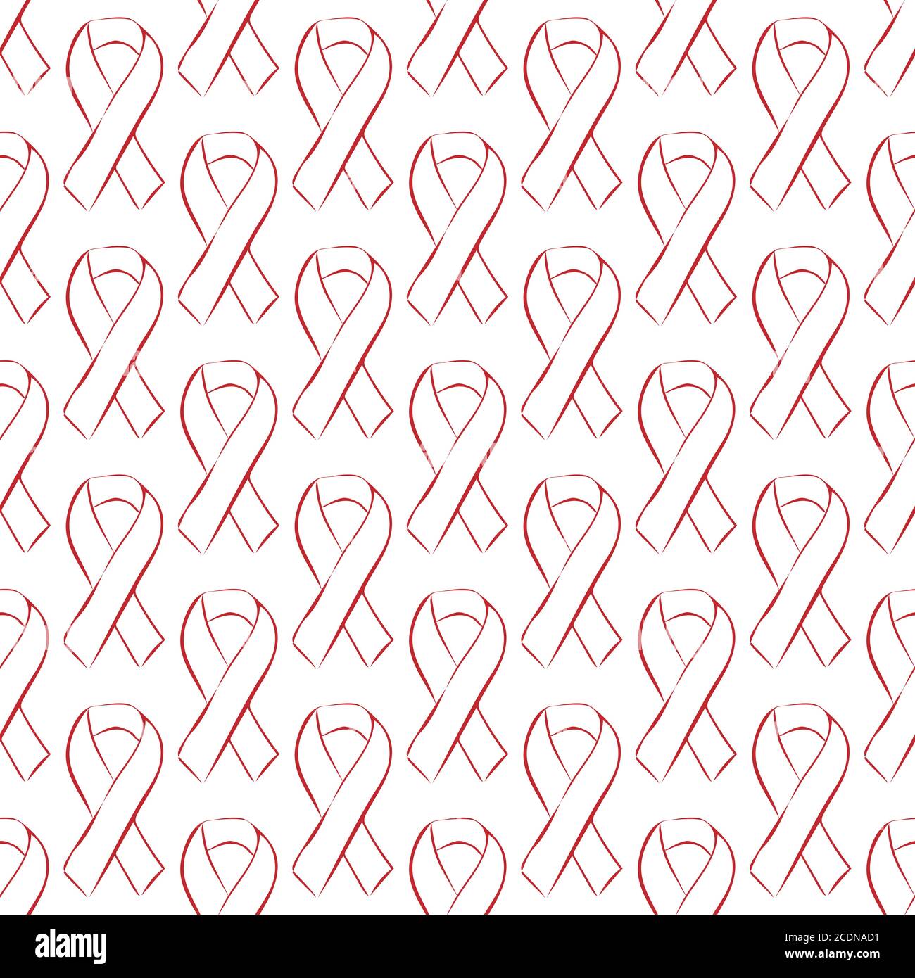 World AIDS day red ribbon seamless pattern Stock Photo - Alamy