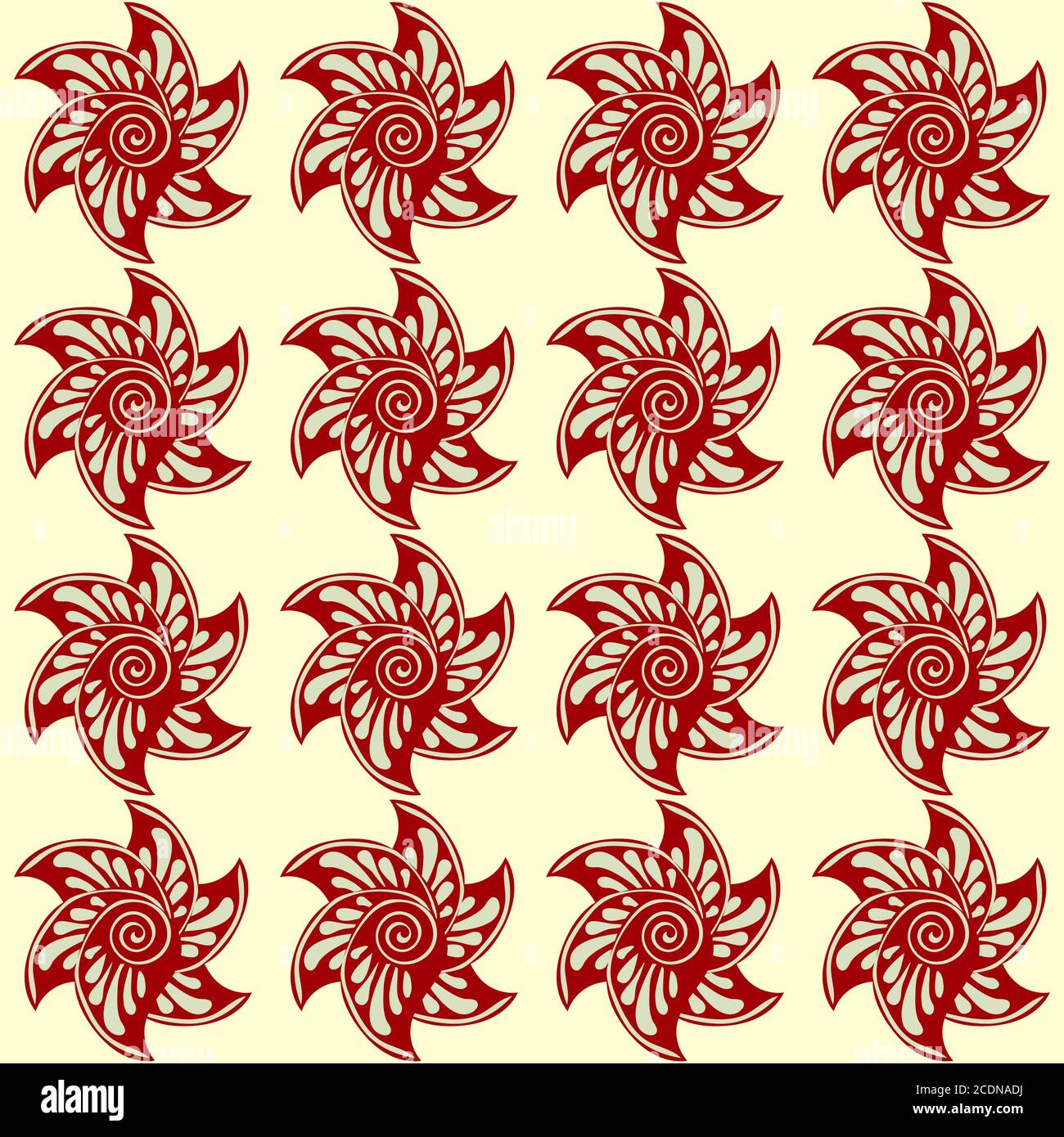 Red flowers abstract natural seamless pattern background Stock Photo ...
