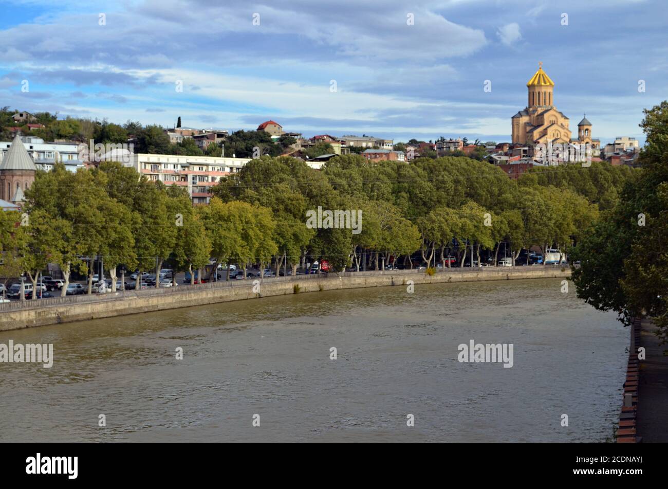 Tbilisi Mtkvari River Stock Photo - Alamy