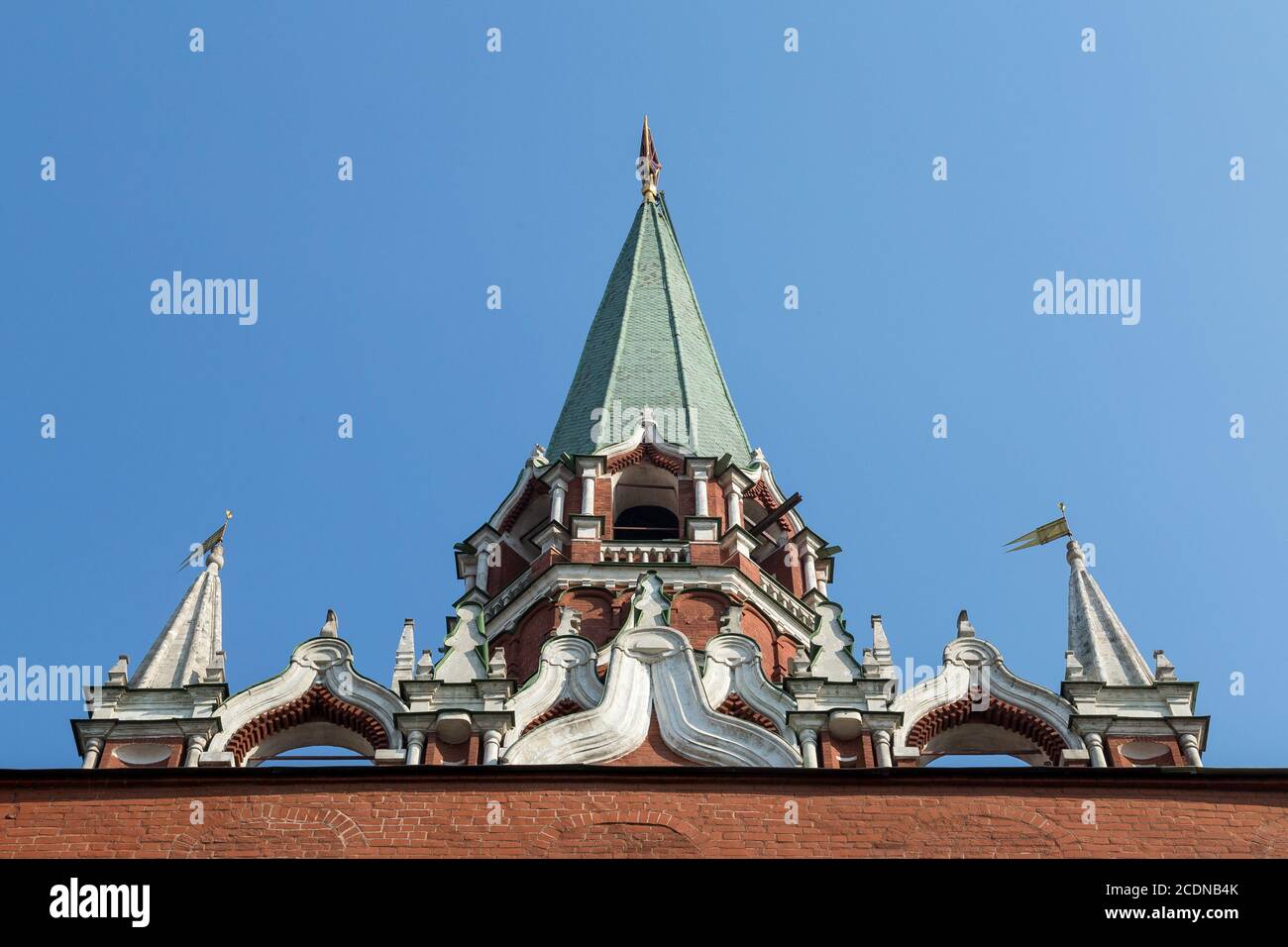 Kremlin and Trinity Gate Tower entrance Stock Photo - Alamy